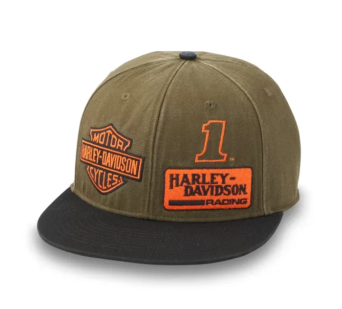 Harley Davidson The Grid Fitted Cap Grape Leaf 97602 25VM